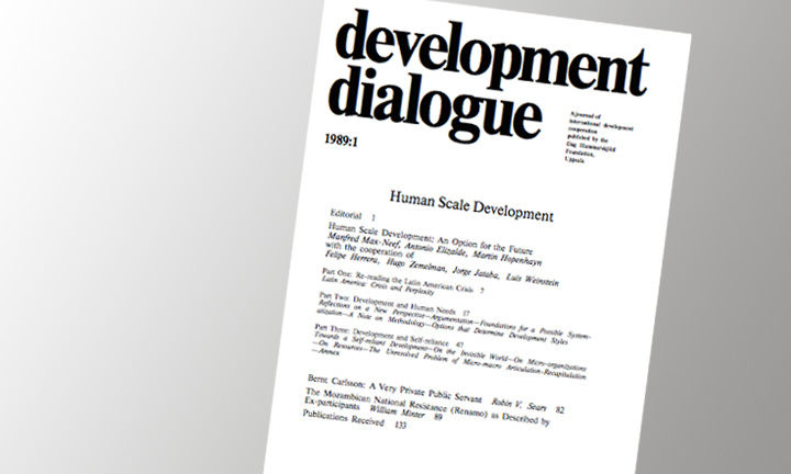 Human Scale Development; An Option for the Future - Dag Hammarskjöld ...